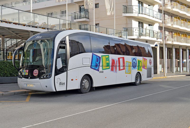 Benidorm Bus editorial photography. Image of tour, coach - 47464807