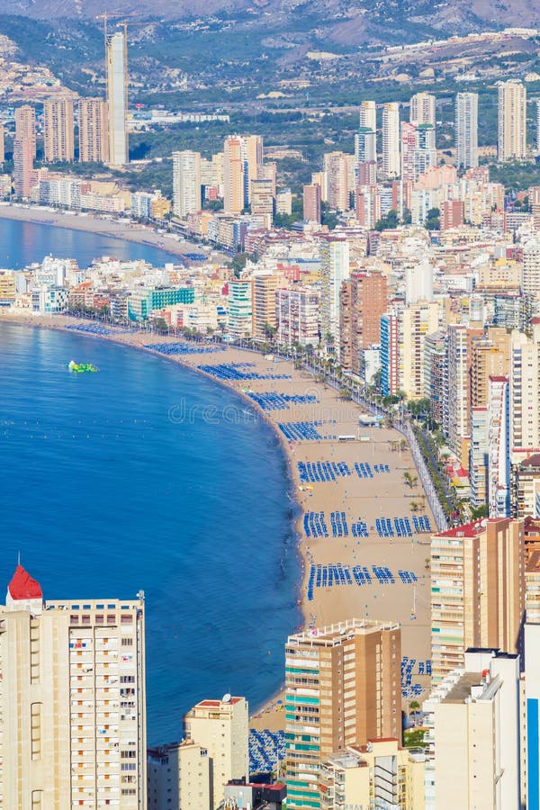 Benidorm stock photo. Image of spring, apartment, lighthouse - 19799028