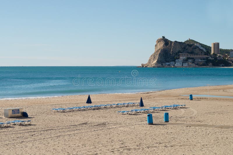 Benidorm landscape stock photo. Image of waterfront, tourism - 37039786
