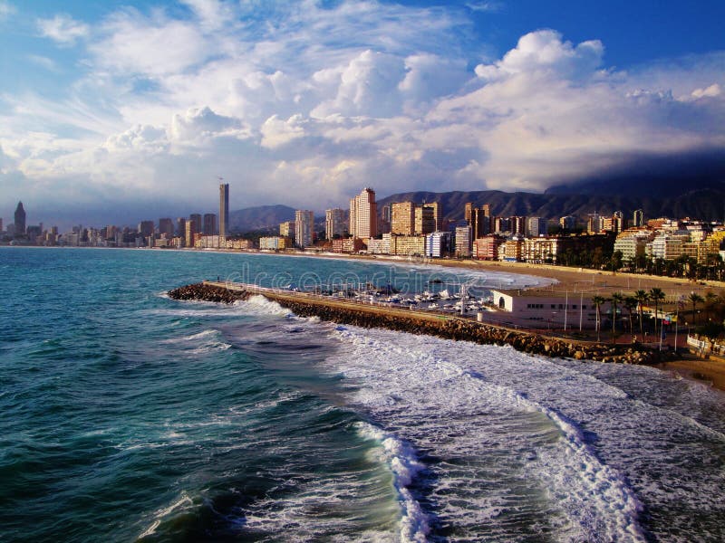 Benidorm stock photo. Image of river, skyline, agua, coast - 39892824