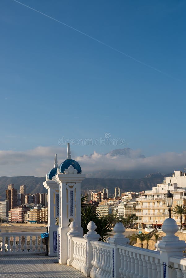 Benidorm skyline stock image. Image of beach, sunshine - 63859715