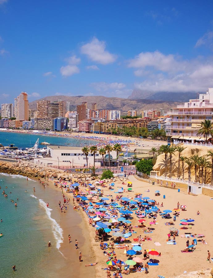 Benidorm , Spain editorial photography. Image of skyline - 77419877