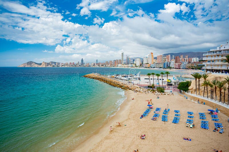 Benidorm, Spain. stock image. Image of beach, modern - 315662081