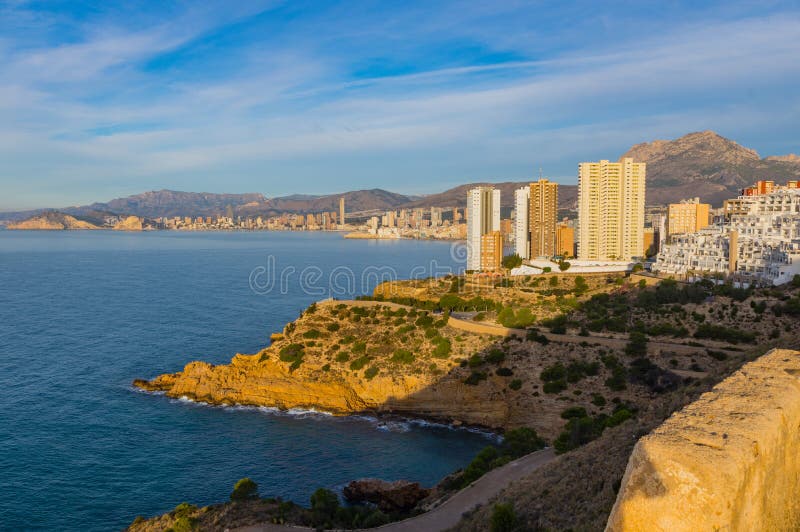 Benidorm, Tourism and Vacations in Spain Stock Image - Image of spain ...