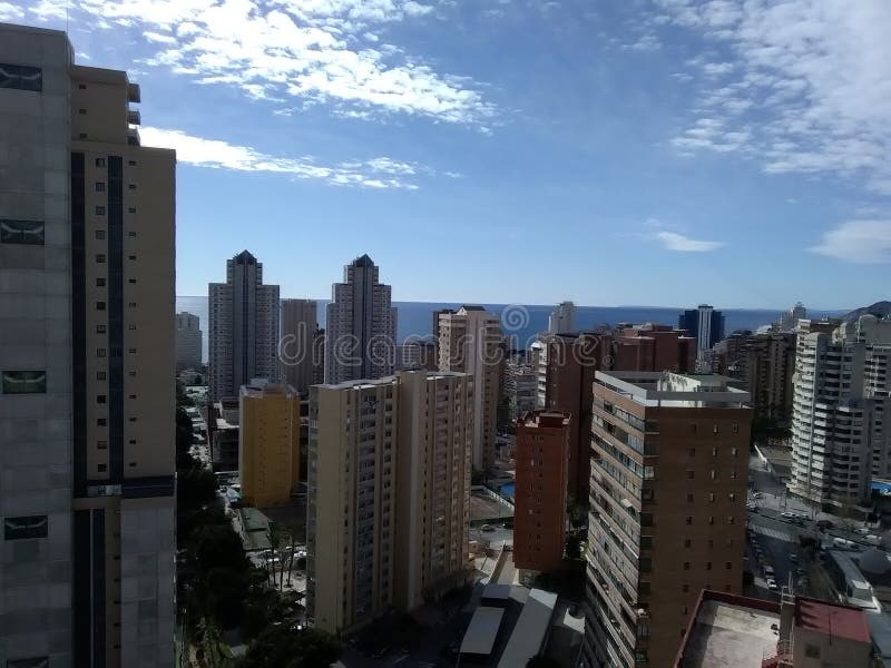 Benidorm view stock image. Image of benidorm, view, skys - 85248525