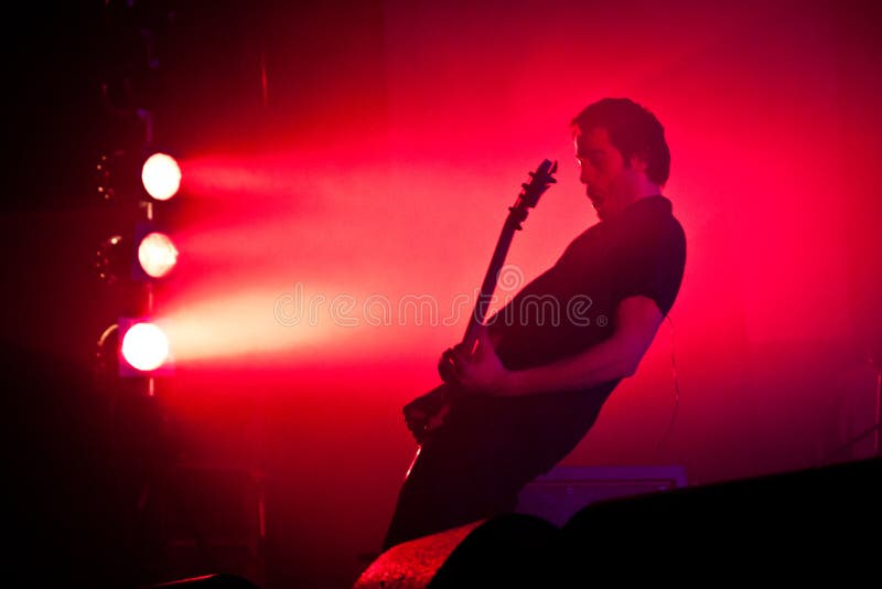 Benighted Soul Performing Live at Aula Magna Editorial Stock Image ...