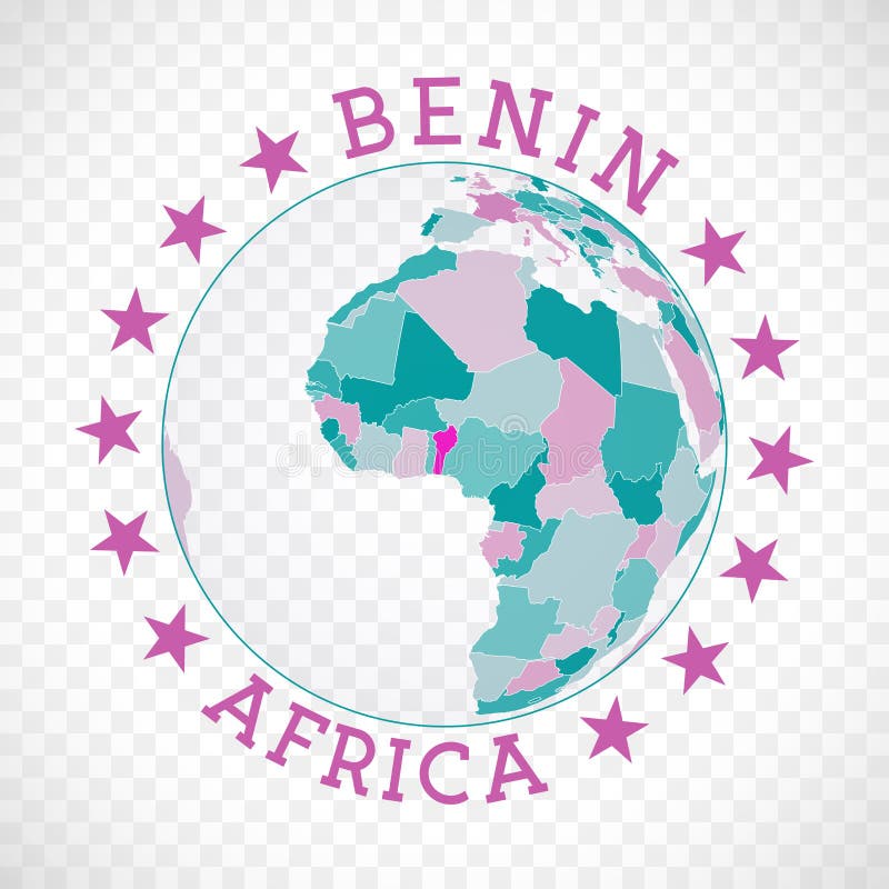 Benin round logo. stock vector. Illustration of insignia - 174527459