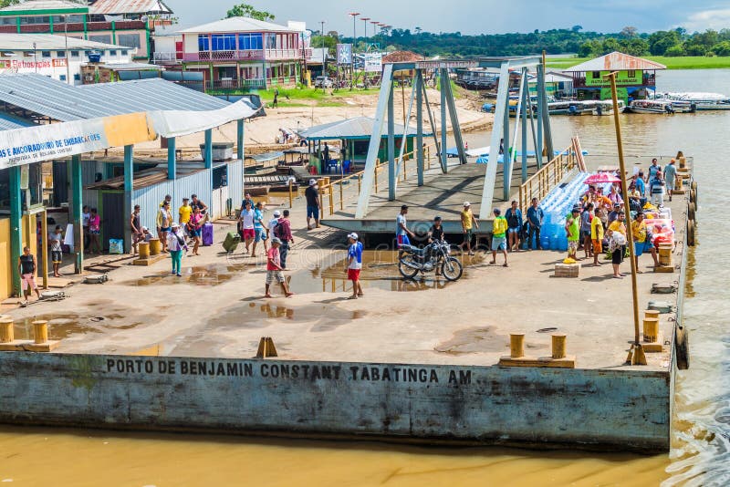 River Port of Benjamin Constant Town Editorial Image - Image of ...