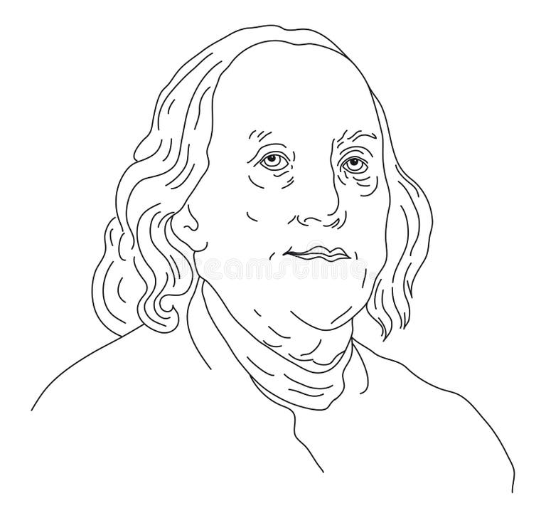 Benjamin Franklin Face Stock Illustrations – 447 Benjamin Franklin Face ...