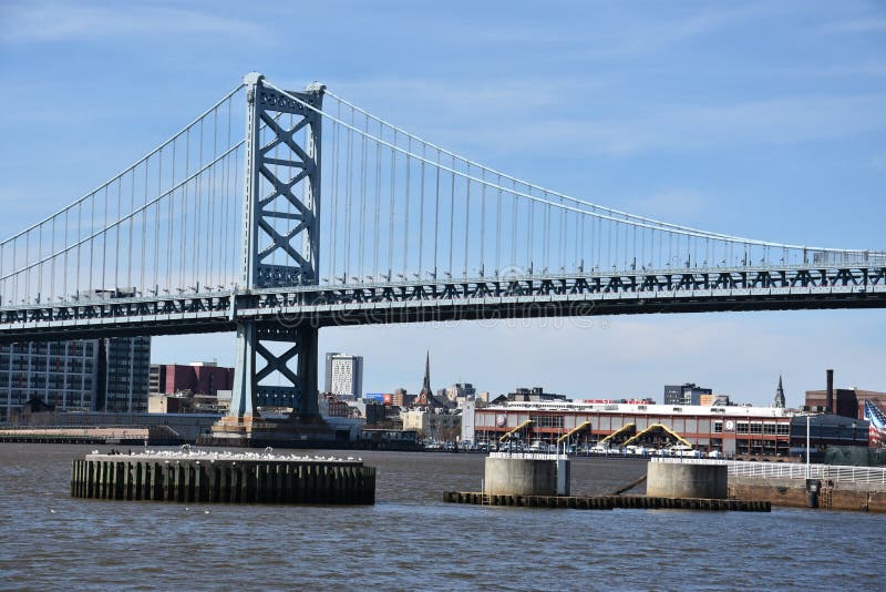 Benjamin Franklin Bridge in Philadelphia Editorial Stock Image - Image ...
