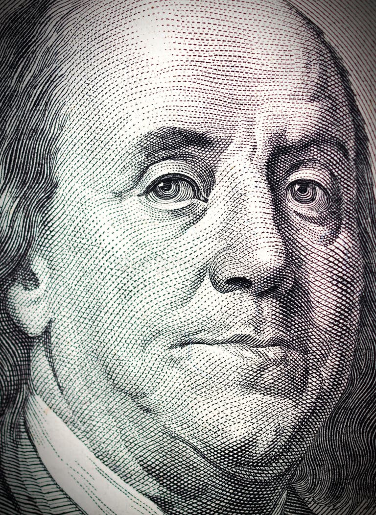 Benjamin Franklin Face Dollar Bill Stock Illustrations – 232 Benjamin ...