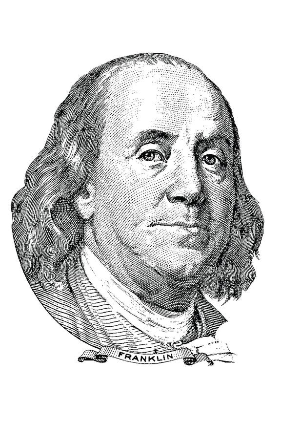Benjamin Franklin ( Vector) Stock Vector - Illustration of white ...