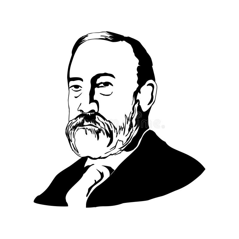 Benjamin Harrison Illustration De Vecteur Dessin Noir Et Blanc ...
