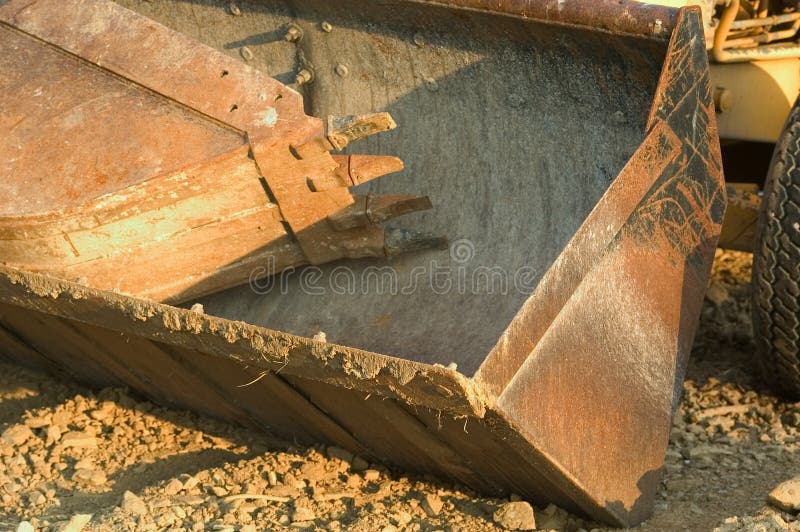 Benna in una benna fotografia stock. Immagine di caricatore - 3302