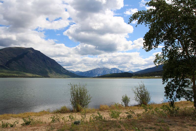 Bennett Lake, Carcross, Yukon, Canada Stock Image - Image of ...