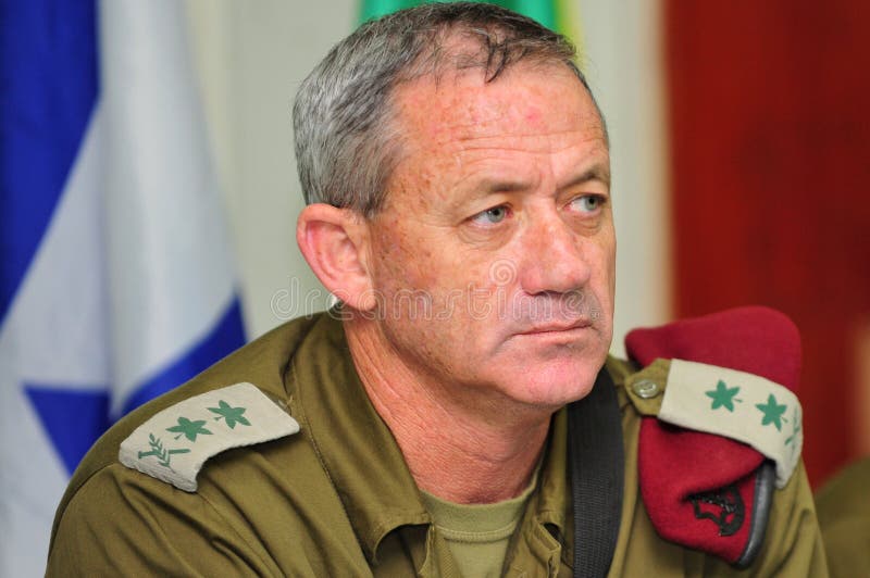 Benny Gantz - Jefe De Personal De La CA, General Foto editorial ...