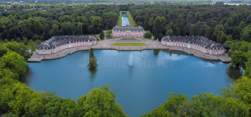 Benrath Palace in Dusseldorf Stock Image - Image of landscape, castle ...