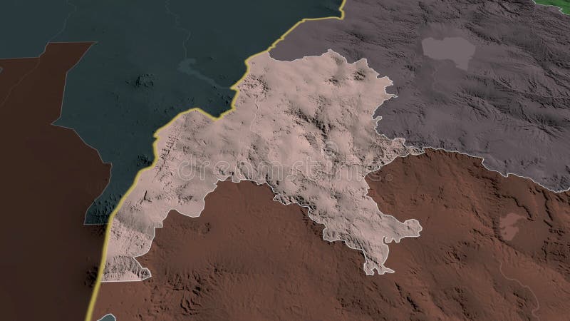 Benshangul-Gumaz, Ethiopia - Highlighted. Administrative Stock ...