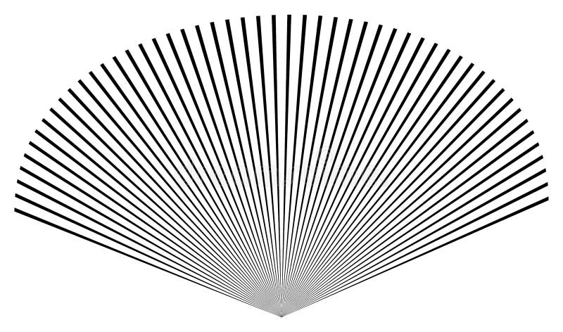 Bent Abstract Curved Lines, Stripes Element Stock Vector - Illustration ...