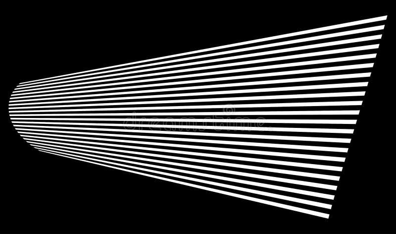 Bent Abstract Curved Lines, Stripes Element Stock Vector - Illustration ...