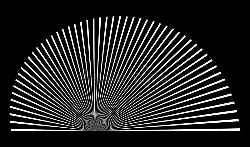 Bent Abstract Curved Lines, Stripes Element Stock Vector - Illustration ...