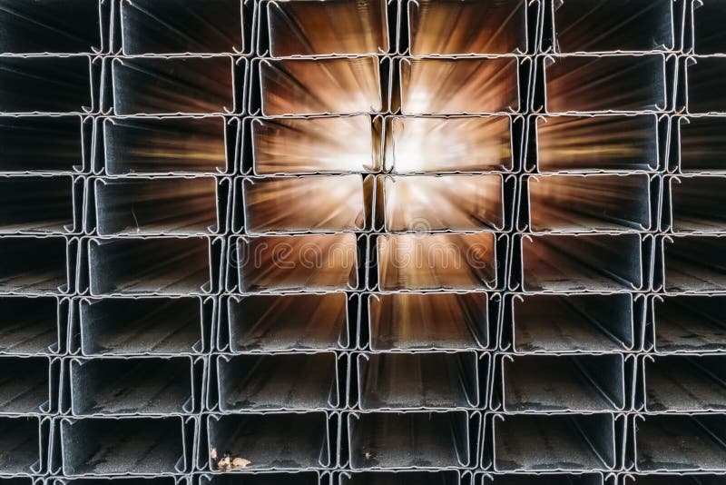 Bent Metal Profile Channel Package Stock Photo - Image of industry ...