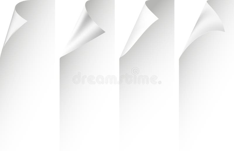 Bent paper stock vector. Illustration of concepts, moving - 42261621