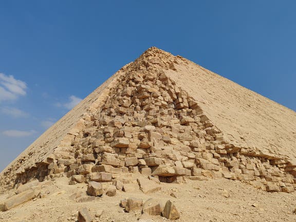 Bent Pyramid stock photo. Image of landmark, rock, ruins - 376436172