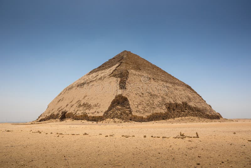 Bent pyramid at Dahshur stock image. Image of ancient - 137005445