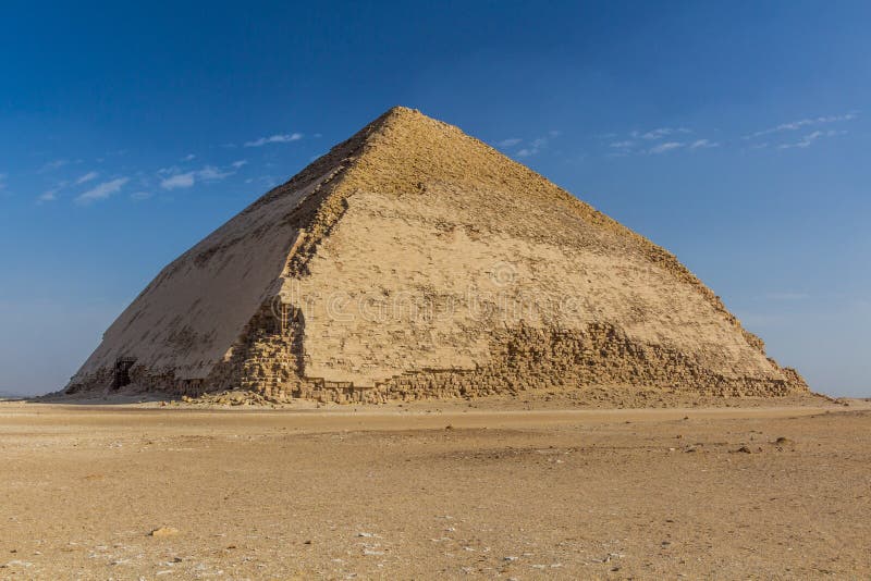 Bent Pyramid in Dahshur, Egy Stock Image - Image of dahshur, ancient ...