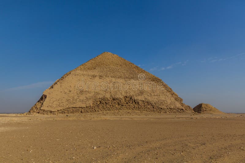 Bent Pyramid in Dahshur, Egy Stock Image - Image of civilization, great ...
