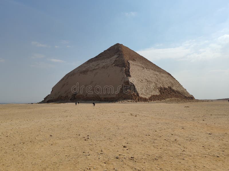 Bent Pyramid stock photo. Image of egypt, plain, sand - 376436232