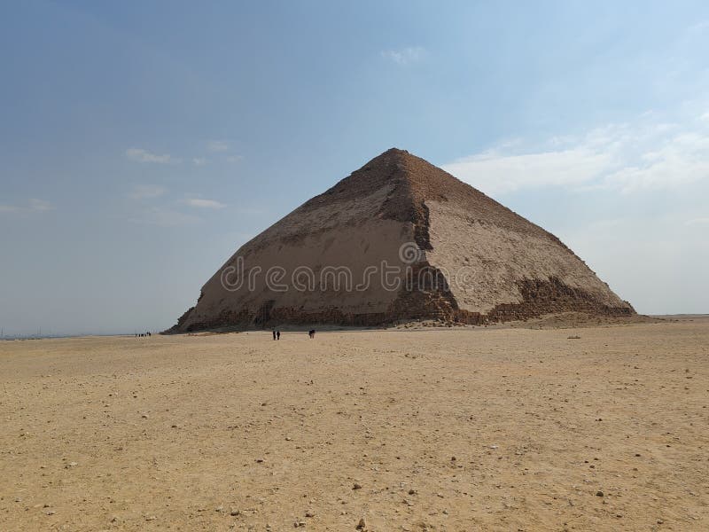 Bent Pyramid stock photo. Image of ruins, monolith, geology - 376436268