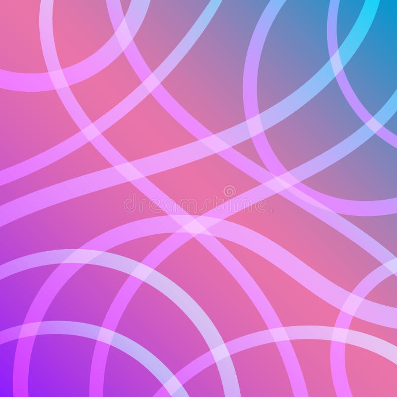 Bent Ribbons Gradient Colors. Elegant Three Dimensions Background Stock ...