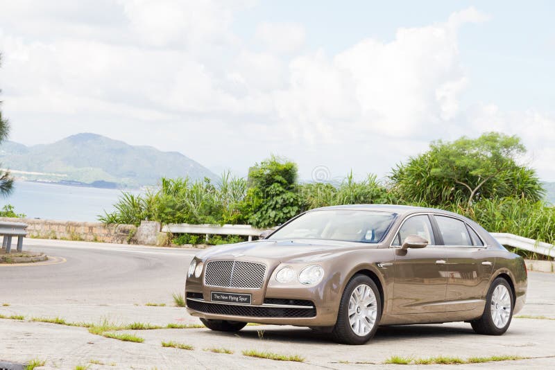 Bentley the New Flying Spur 2013 Model Editorial Photo - Image of ...