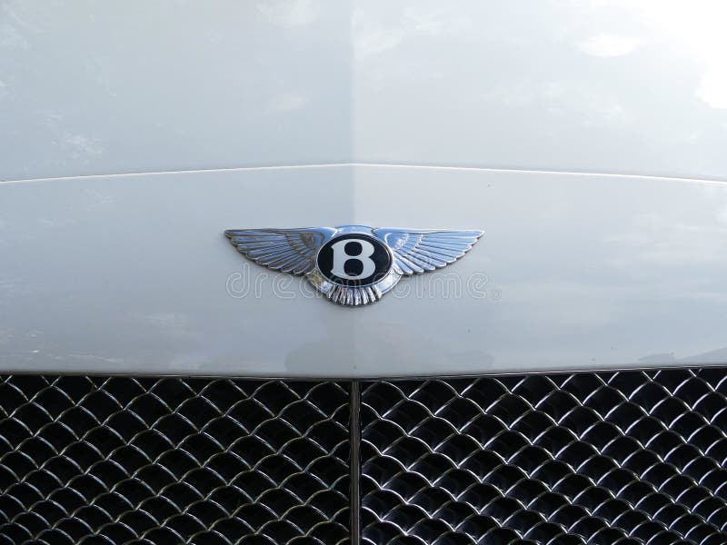Bentley Winged B Symbol Macro Editorial Stock Photo - Image of british ...