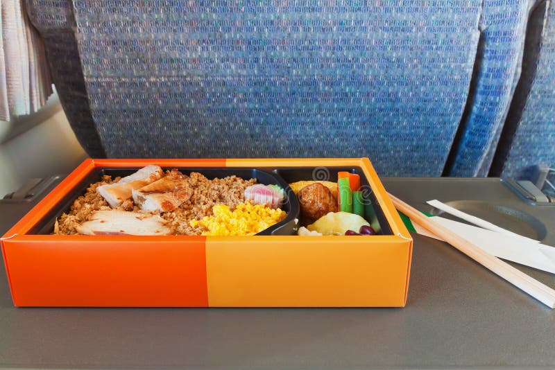 Meal Box (Bento) on a Japanese Bullet Train Stock Photo - Image of ...