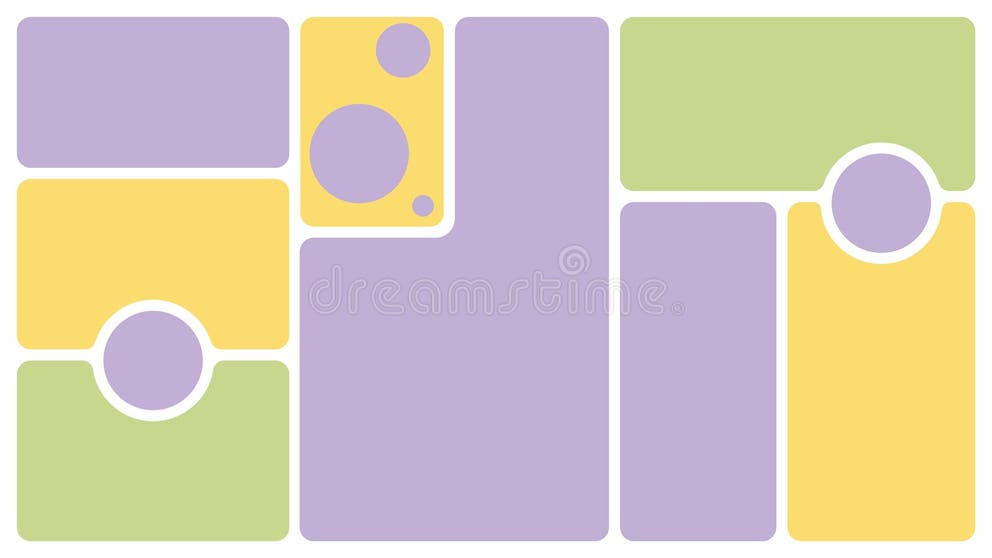 Bento Box Template. Y2K Collage Grid Shapes. Geometry Modular Moodboard ...