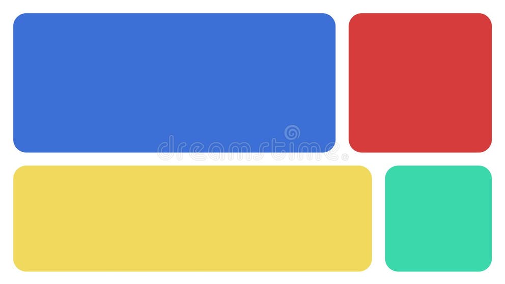 Trending Bento Box or Bento Grid UI UX Template. Horizontal Landscape ...
