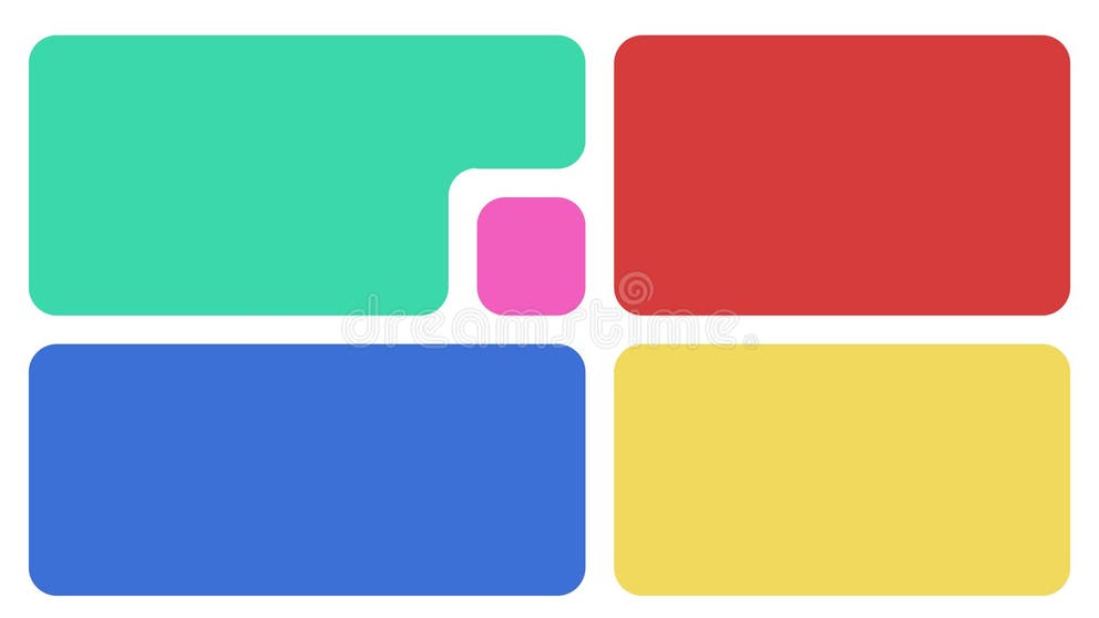 Trending Bento Box or Bento Grid UI UX Template. Horizontal Landscape ...
