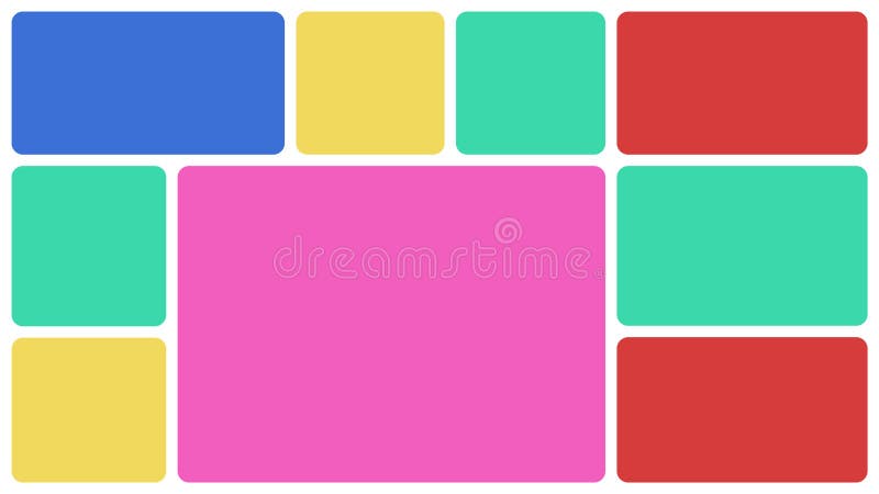 Trending Bento Box or Bento Grid UI UX Template. Horizontal Landscape ...