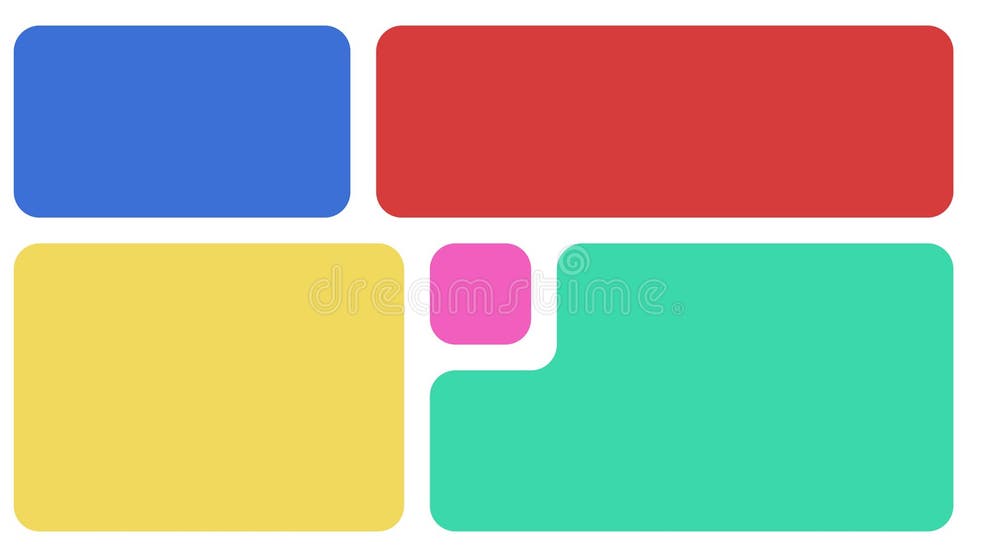 Trending Bento Box or Bento Grid UI UX Template. Horizontal Landscape ...