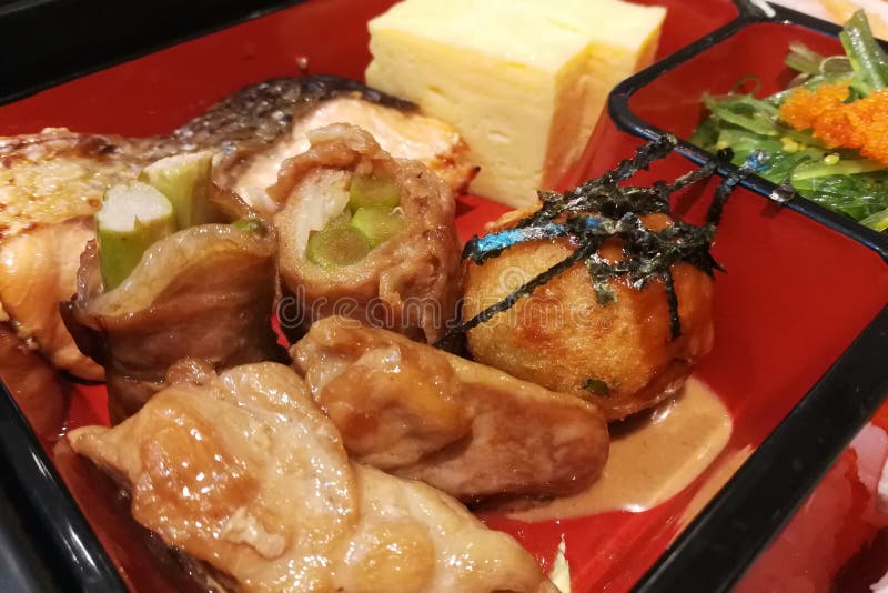 Bento japanese food stock photo. Image of dinner, japan - 93135208