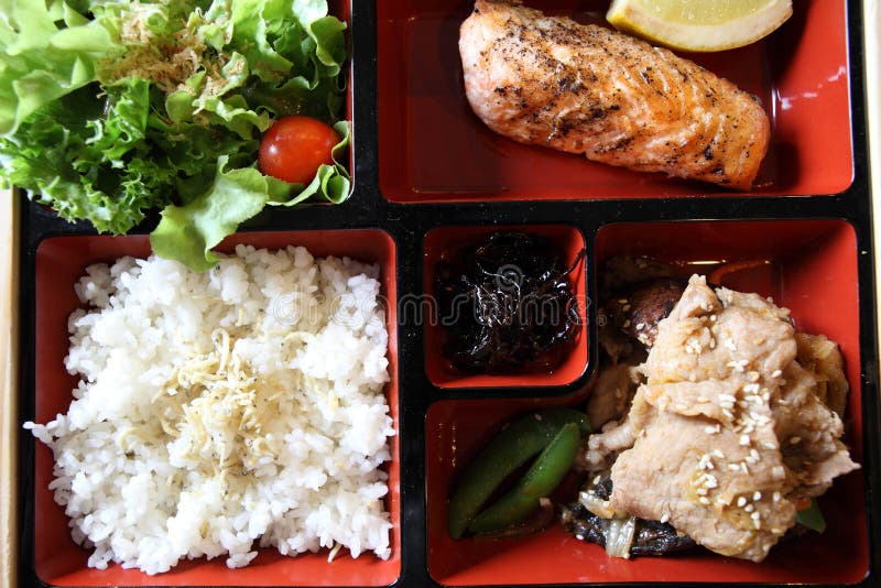 Bento set, Japanese Style stock image. Image of cuisine - 141580429