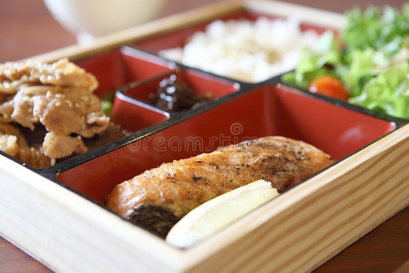 Bento set, Japanese Style stock photo. Image of rice - 141580996