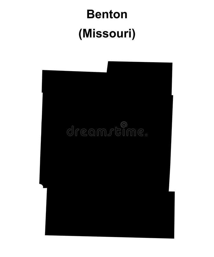 Benton outline map stock vector. Illustration of tourism - 357451941