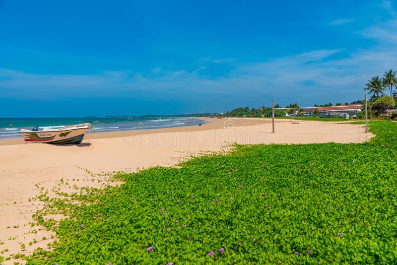 Bentota, Sri Lanka, January 20, 2022: Sunny Day at Bentota Beach Stock ...