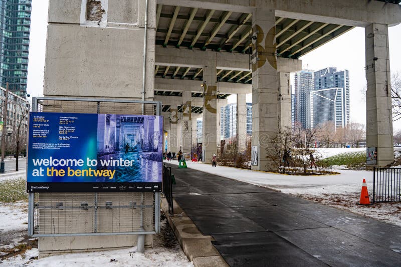 The Bentway Ice Rink in Toronto. Editorial Photography - Image of ...