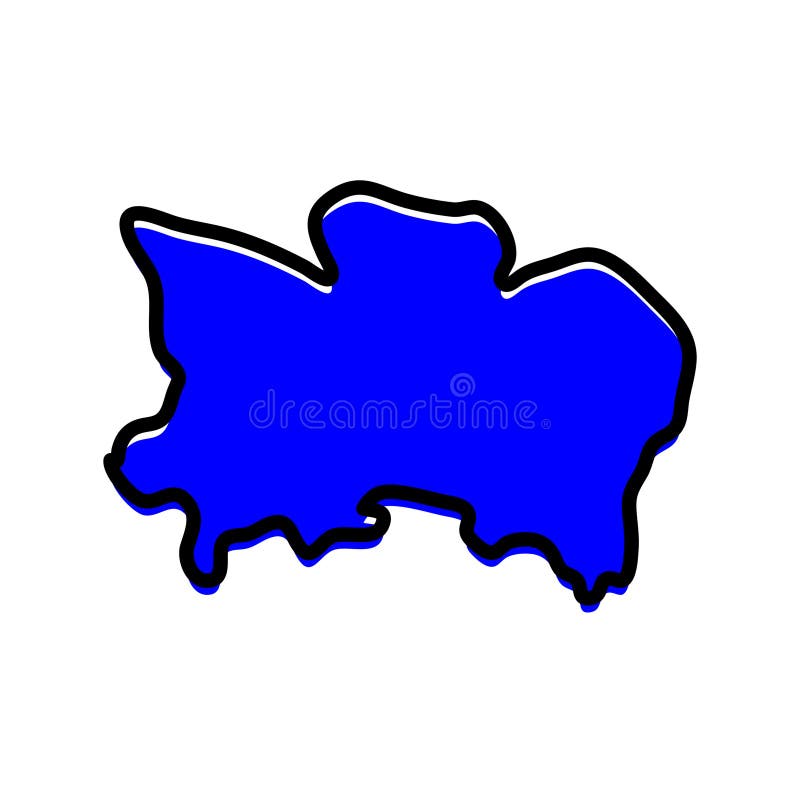 Benue State of Nigeria Vector Map Illustration Stock Illustration ...