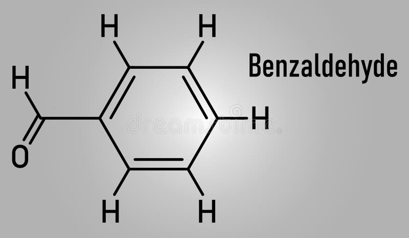 Benzaldehyde Bitter Almond Odor Molecule. Skeletal Formula Stock Vector ... Benzaldehyde Bitter Almond Odor Molecule. Skeletal Formula Stock Vector ...